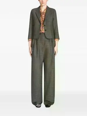 Dries Van Noten Checked Wool Blazer