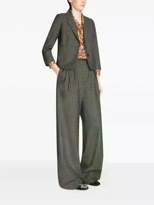Dries Van Noten Checked Wool Blazer