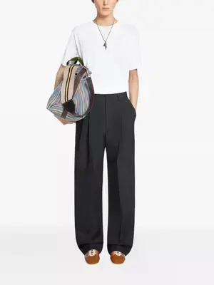 Dries Van Noten Straight-leg Wool Pants - Black