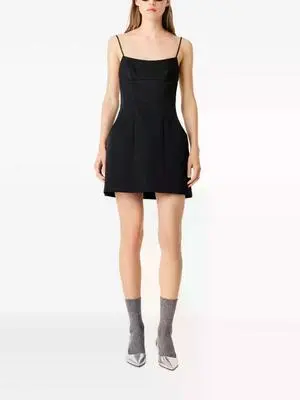 Maje Crystal-embellished Backless Mini Dress