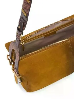 Pinko Suede Shoulder Bag - Brown
