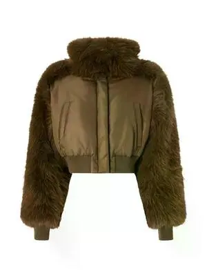 Pinko Paneled Cropped Jacket With High Neck