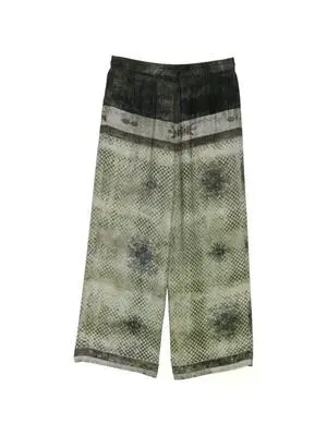 ZIGGY CHEN Patterned Drawstring Trousers