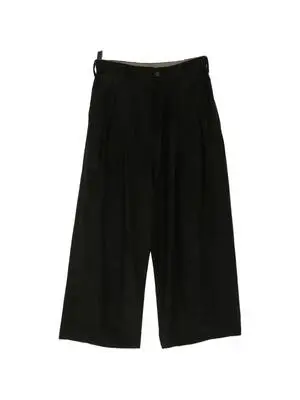 ZIGGY CHEN Pleated Wide-leg Trousers - Green