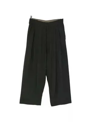 ZIGGY CHEN Pleated-detail Belt-loops Trousers - Green