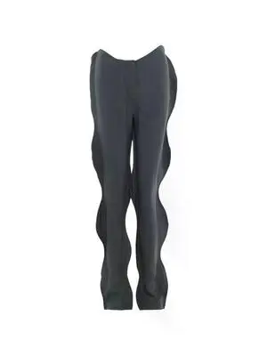 PUSHBUTTON Ruffled-trim Trousers
