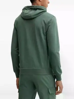 EA7 Logo-detail Drawstring Hoodie