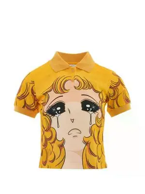 PUSHBUTTON Graphic-print Polo Shirt