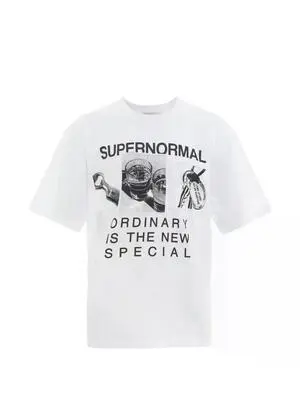 SOLID HOMME Super Normal Patch-detail T-shirt - White