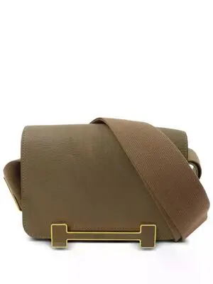 Hermès 2023 Geta Leather Small Shoulder Bag - Neutrals