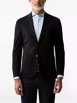 Karl Lagerfeld Micro-check Single-breasted Blazer - Blue