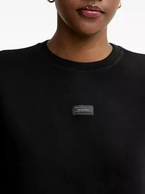 Armani Exchange Crewneck Sweatshirt With Logo Patch