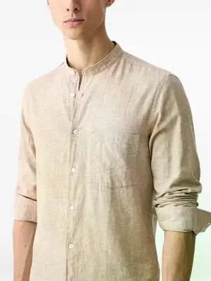 LINDBERGH Mandarin-collar Chest-pocket Shirt