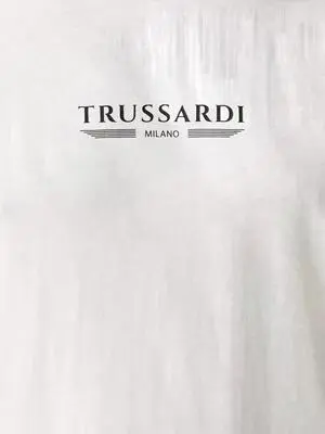 TRUSSARDI Logo-print Cotton T-shirt - White