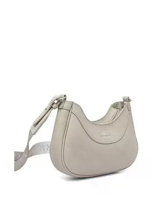 Armani Exchange Grained Crescent Crossbody Bag - Neutrals