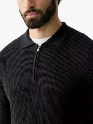 JOOP! Waffle-knit Quarter-zip Sweater
