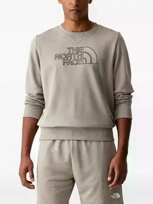 The North Face Drew Peak Light Logo-embroidered Ribbed-trim Sweatshirt - Grey