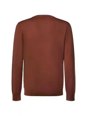 Eleventy Contrast-trim Crew-neck Sweater