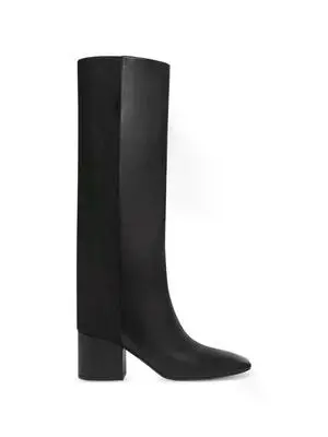 COURREGES Bi-material Knee-high Boots