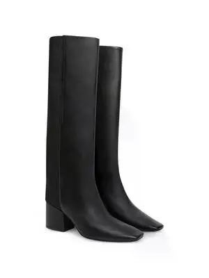 COURREGES Bi-material Knee-high Boots