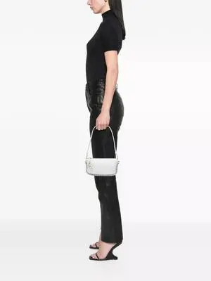 Dior 2007 Leather Bohemian Shoulder Bag - White