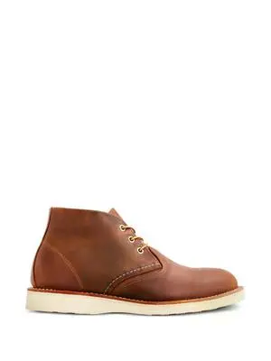 Red Wing Work Chukka Leather Boots - Brown