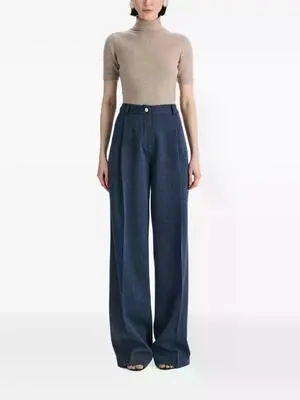 Oscar De La Renta Wide-leg Palazzo Pants