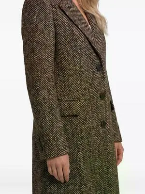 Tagliatore Single-breasted Tweed Coat