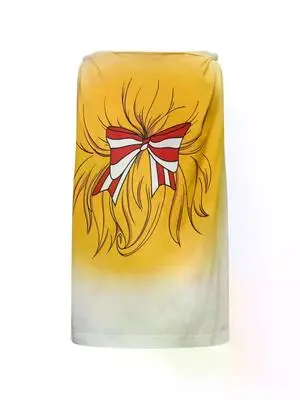 PUSHBUTTON Graphic-print Twisted-strap Top