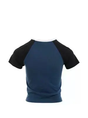 REST&RECREATION Raglan-sleeve Logo-print T-shirt - Blue