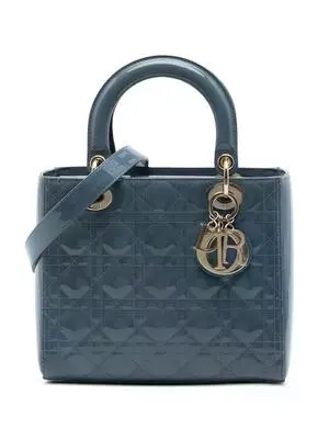 Dior Medium Patent Cannage Lady Satchel