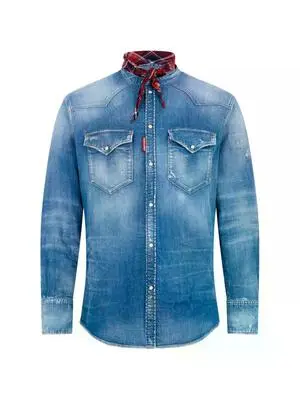 Dsquared2 Medium Wash Canadian Shirt - Blue