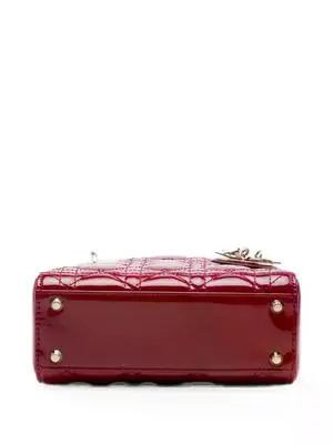 Dior 2017 Mini Patent Cannage Lady Satchel