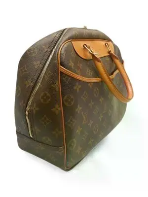 LOUIS VUITTON Monogram Deauville Handbag - Brown