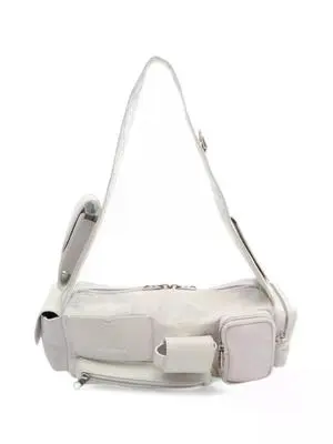 Balenciaga 2018-2026 Small Lambskin Superbusy Sling Bag Satchel - White