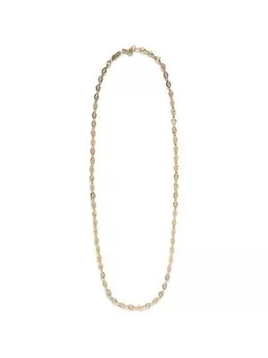 AZLEE Lozenge Link Necklace - Gold