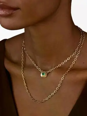 AZLEE Lozenge Link Necklace