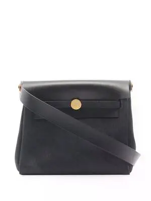 Hermès 1951 Military Toile And Vache Hunter Herbag Zip 20 Crossbody Bag - Black