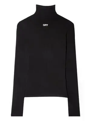 Off-White High-neck Top - Black