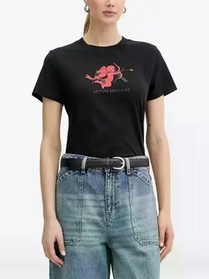 Armani Exchange Graphic-print Logo T-shirt - Black