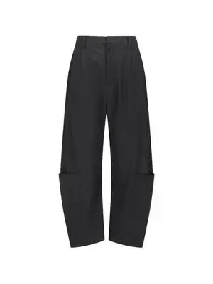 AMOMENTO Pocket-detail Work Trousers - Grey