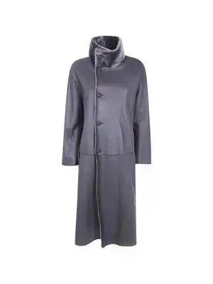 Giorgio Armani Reversible Lamb-fur Coat - Brown