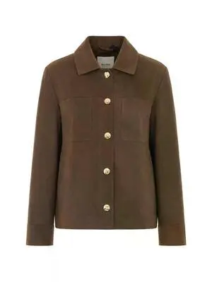Max Mara Suede Classic Collar Jacket
