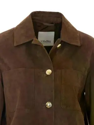 Max Mara Suede Classic Collar Jacket