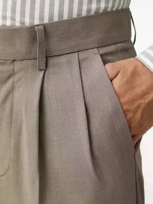 LINDBERGH Pleated Tailored-cut Trousers