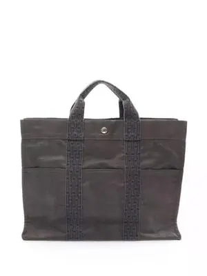 Hermès 20th Century Canvas Herline Mm Tote Bag - Grey