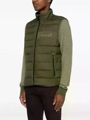 BOSS Quilted Logo-print Gilet