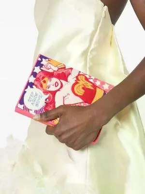 OLYMPIA LE-TAN Wonder Woman Embroidered Clutch Bag