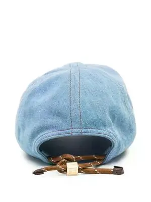Miu Miu Logo-embroidered Denim Baseball Cap