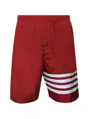 Thom Browne 4-bar Ripstop Track Shorts - Red